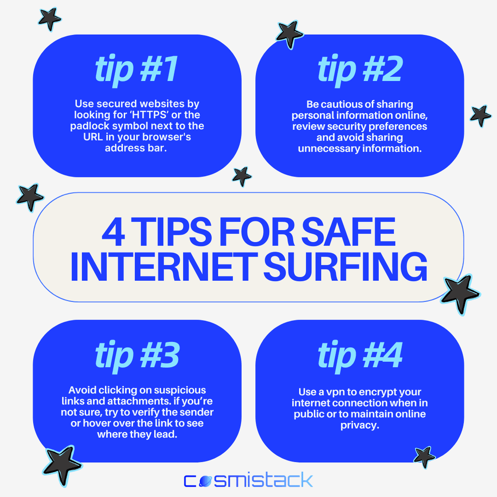 4 Tips for Safe Internet Surfing - Cosmistack Blog